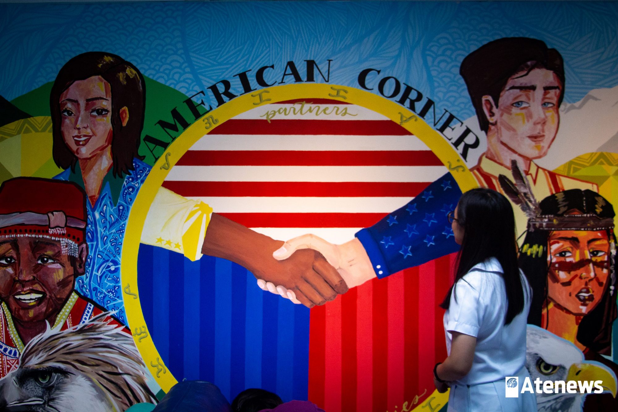 American Corner unveils first-ever mural painting