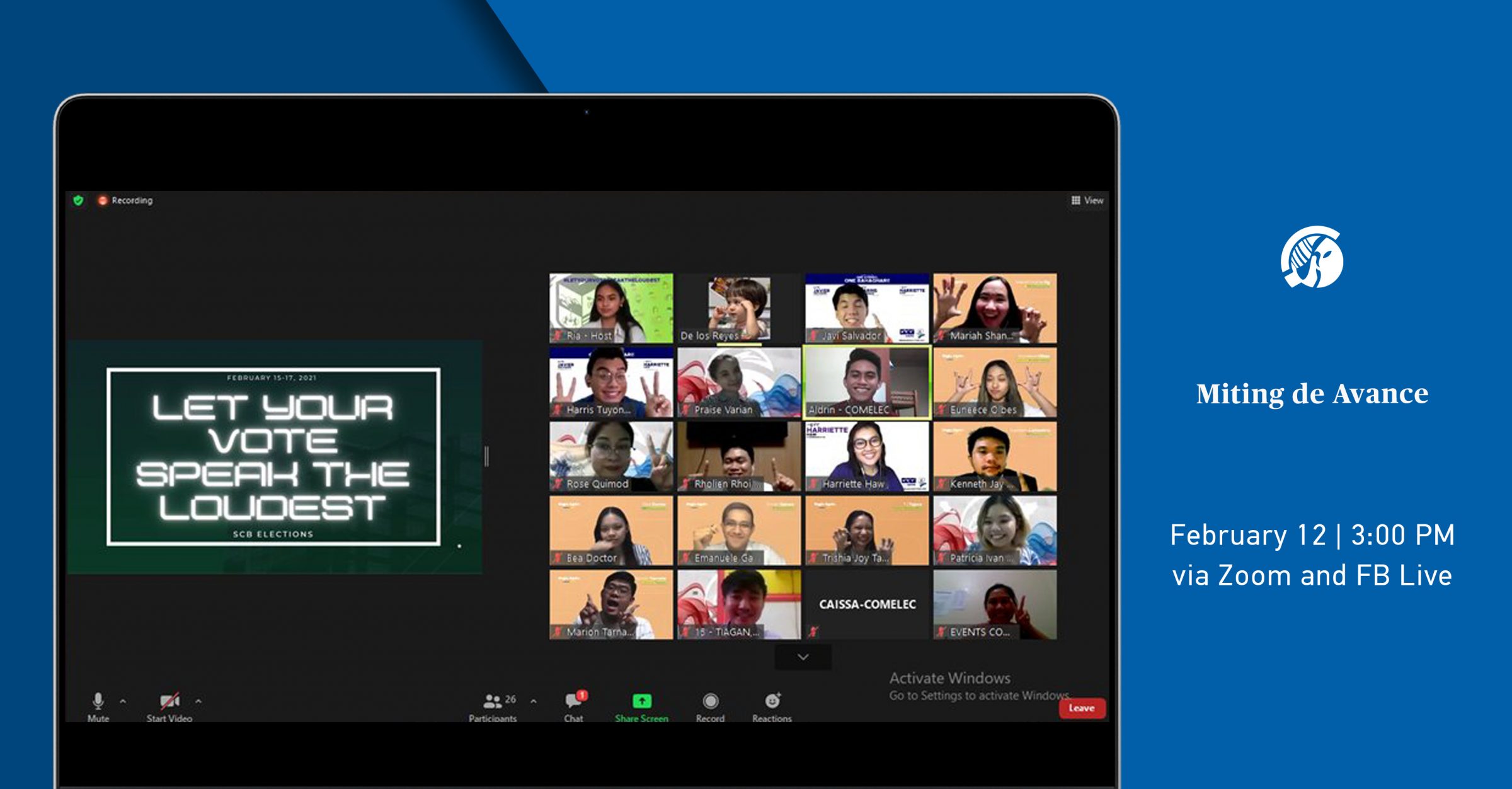 Candidates’ platforms take center stage in miting de avance