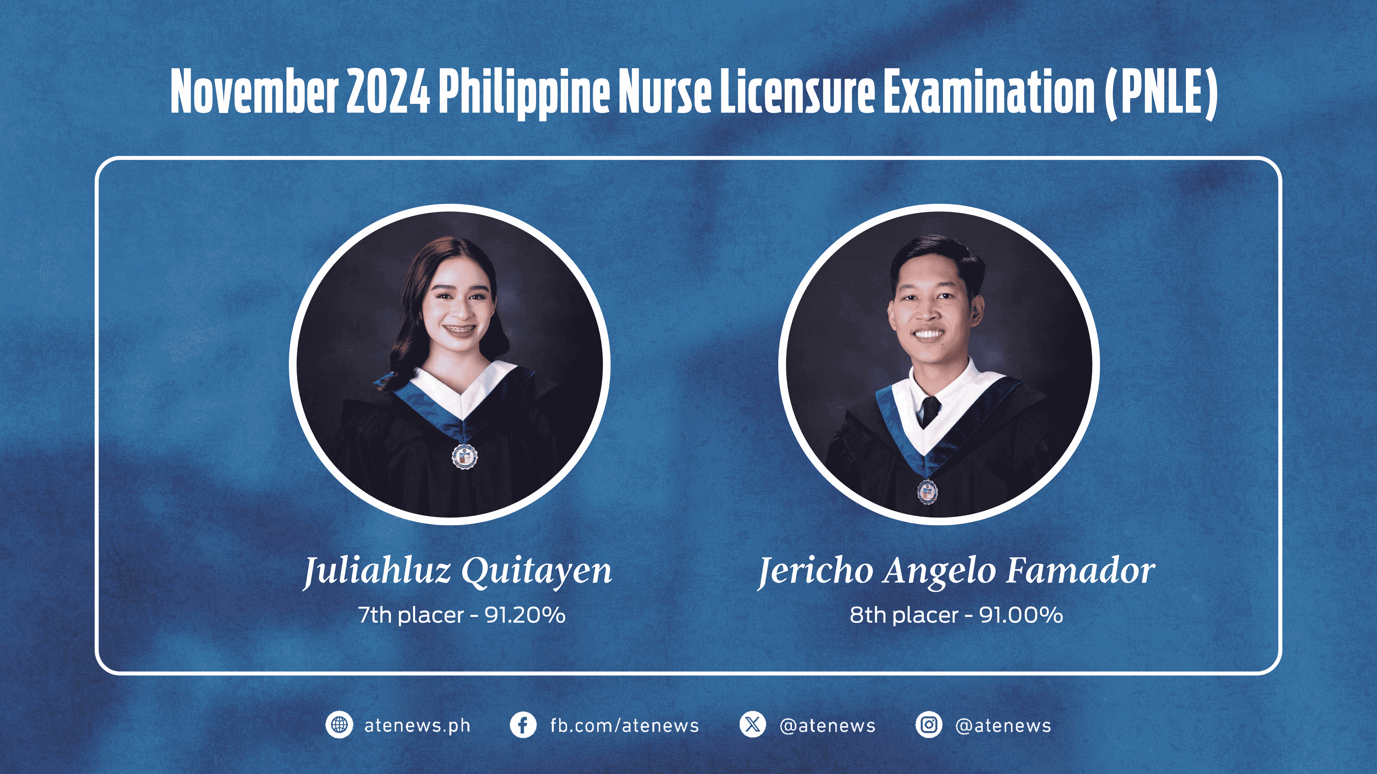 AdDU PNLE topnotchers affirm self-improvement as key to success